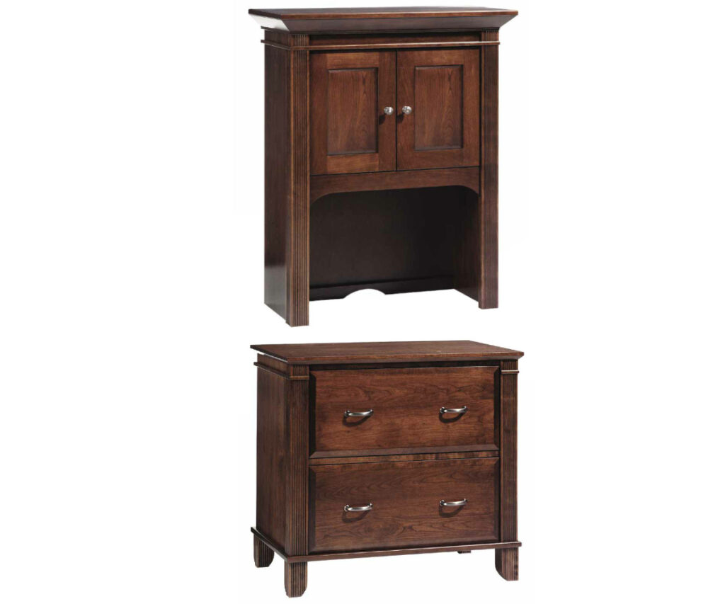 Arlington Lateral File Cabinet With Hutch by Y&T Woodcraft - Stewart ...