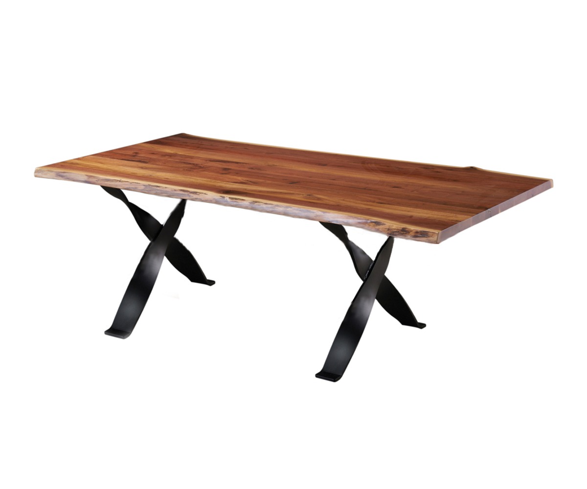 Walnut Dining Table - Railroad Legs by Ebony Woodworking - Stewart Roth ...