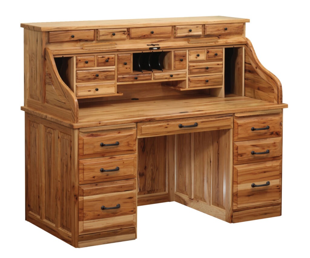 62" Traditional Roll Top Desk by Premier Woodcraft - Stewart Roth Furniture