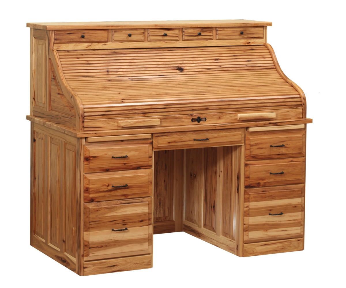 62" Traditional Roll Top Desk by Premier Woodcraft - Stewart Roth Furniture